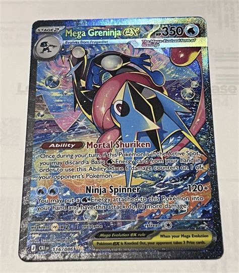 Mega Greninja Ex 2026 Mega Evolution Chaos Rising 11686 Special