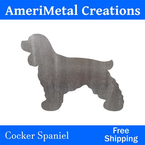 Cocker Spaniel Metal Cutout Shape Wall Art Decoration For Home