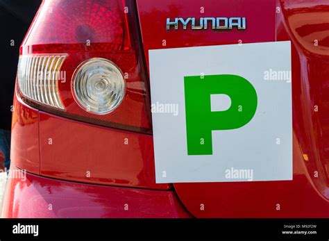 Pass Plates On A Hyundai Car A New Driver Learning The Ropes For Safe