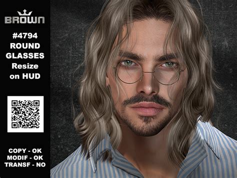 Second Life Marketplace 4794 Round Glasses Resize