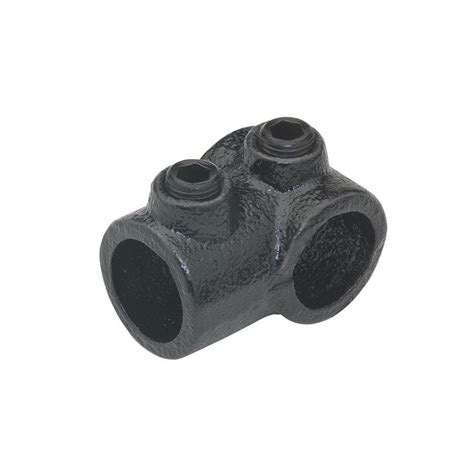 Steeltek 34 In X Silver Black Steel Structural Pipe Fitting Tee At