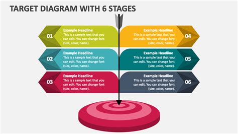 Free Target Diagram With 6 Stages Animated Presentations