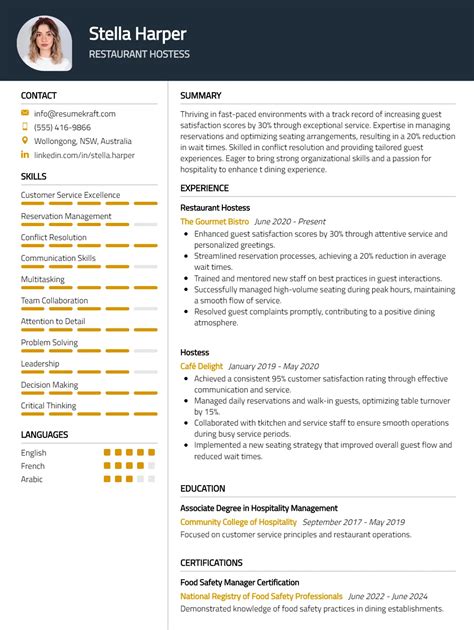 Hostess Resume Examples Event Hostess Resume Sample Hostess Resumes