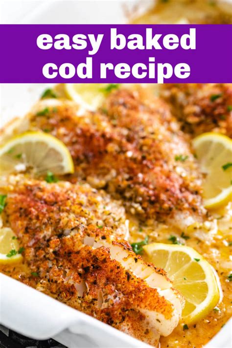 Easy Baked Cod Recipe With Lemon And Garlic