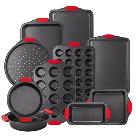 Country Kitchen 10 Piece Nonstick Stackable Bakeware Set Pfoa Pfos Ptfe Free Baking Tray Set