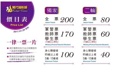 台中電影院票價懶人包（威秀影城 秀泰影城 新光影城 華威影城 日新影城 親親影城 金大佛的奪門而出家網誌