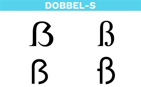 ß Tysk Dobbel S Bokstav Store Norske Leksikon