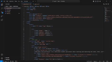 Tharun M On Linkedin Internship Webdevelopment Portfolio Html Css