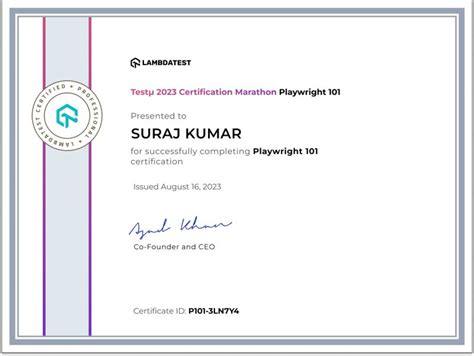 Lambdatest Playwright Automationtesting Suraj Kumar