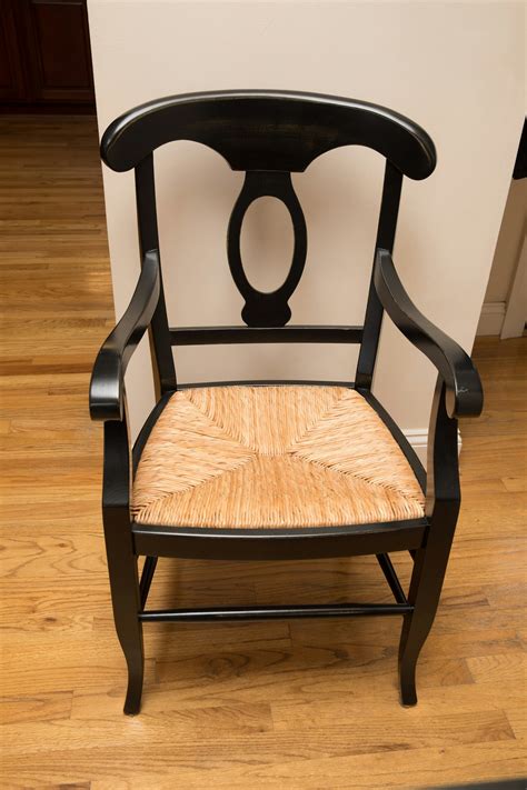 Pottery Barn Napoleon® Rush Seat Dining Chair Set Of Nine Ebth