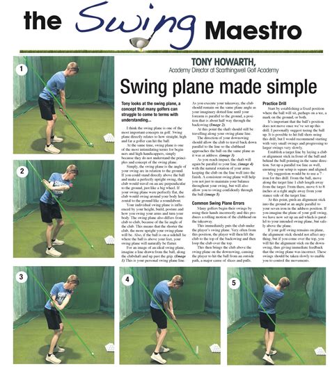 Swing Plane Tips Tony Howarth Golf