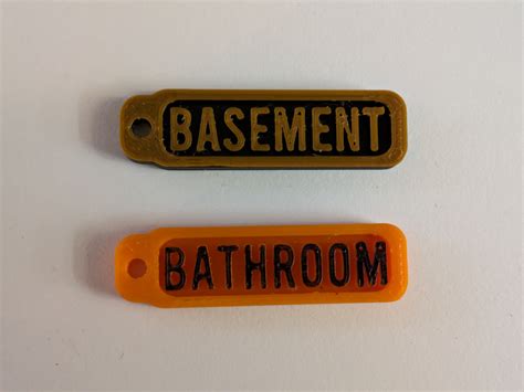 Simple Keychain For Every Room Customizable By Mattia Download Free Stl Model