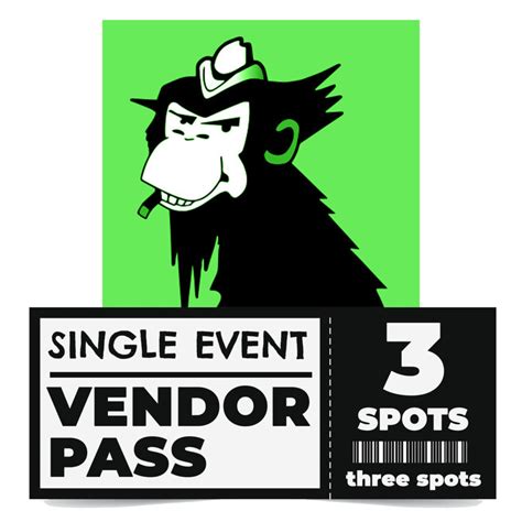 One Time Vendor Pass 3 Spots Thieves Market