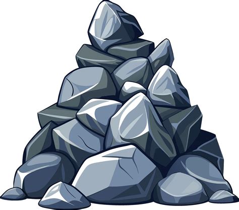 Textured Pile Of Rocks Available On Eps File 51549267 Vector Art At