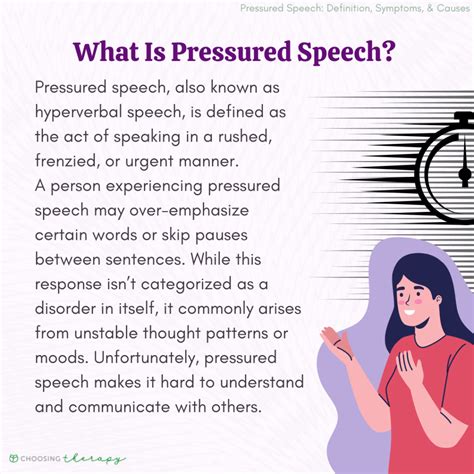 What Is Pressured Speech Choosing Therapy