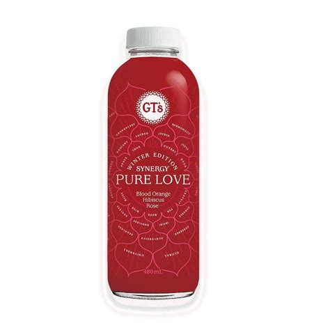 Kombucha Synergy Pure Love Orange Sanguine Hibiscus Rose La Boite à