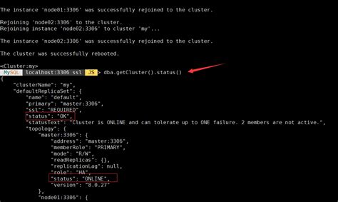Mysql8 Innodb Cluster集群管理 启动集群 Tangshow 博客园