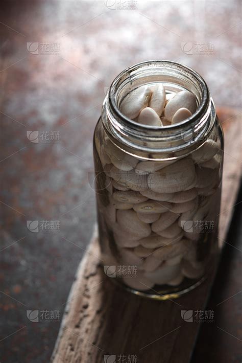 广口瓶利马豆巨大的农业健康保健多样食品米成分稻