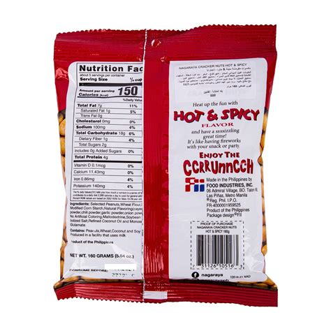 Nagaraya Hot And Spicy Cracker Nuts 160 G Online At Best Price Lulu Uae