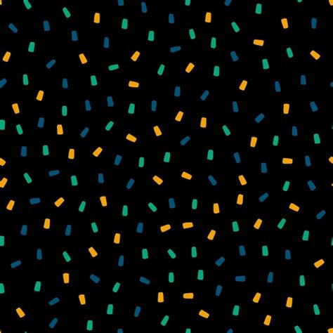 Chispitas De Colores De Patrones Sin Fisuras Con Fondo Negro Vector Premium
