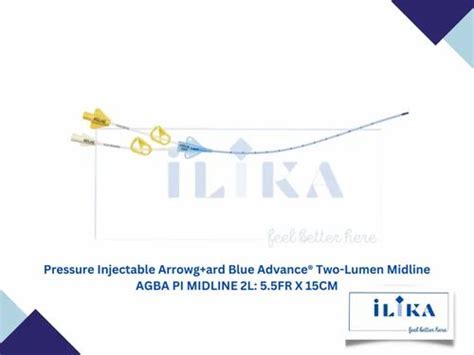 Pressure Injectable Arrowgard Blue Advance Two Lumen Midline Agba Pi