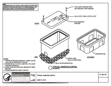 Electrical Hand Hole Detail Telecom Handhole Ec Babbert