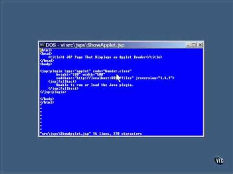 Lesson An Applet In A JSP Java Servlet JSP Tutorial YouTube