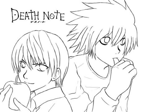Coloriage Death Note Gratuit à Imprimer