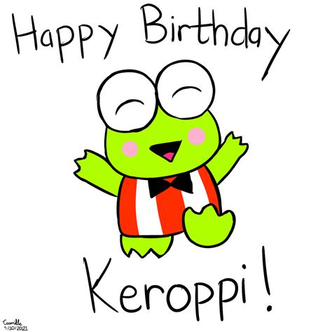 Keroppi Birthday Sanrio Keroppi Celebration Sticker