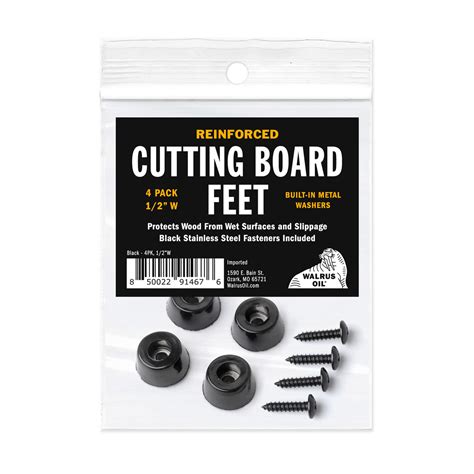 Cutting Board Feet Reinforced Stainless Washers 12 Walrus Oil