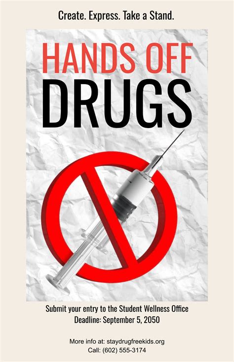 Anti Drug Posters For Schools Free