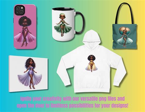 Black Chibi Women Printable Wall Art Digital Art Digital Download