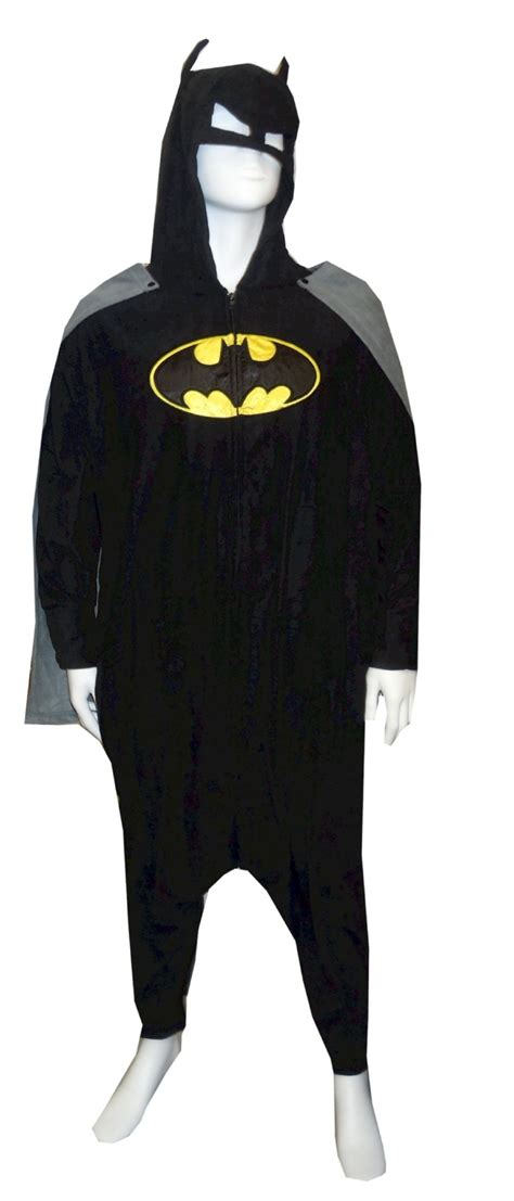 Batman Batgirl Hooded Fleece Onesie Kigurumi Pajama Batman Adult