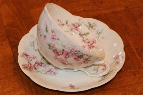 Haviland Limoges France Pink Floral Pattern China Teacup And Etsy