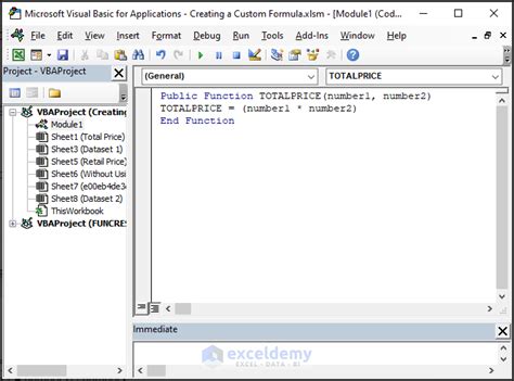 How To Create A Custom Formula In Excel Practical Examples