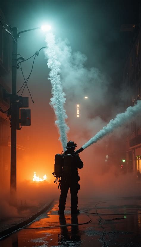 Free Courage Through Smoke Image Firefighter Smoke Urban Download