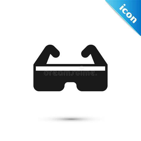 Grey Safety Goggle Glasses Icon Isolated On White Background Vector Stock Vector Illustration