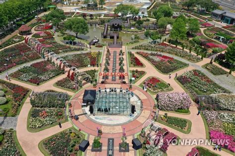 곡성섬진강기차마을의 장미공원 연합뉴스