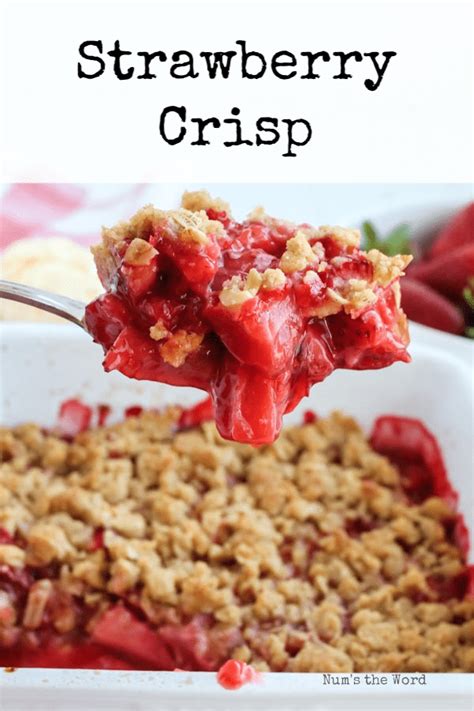 Strawberry Crisp Recipe Nums The Word