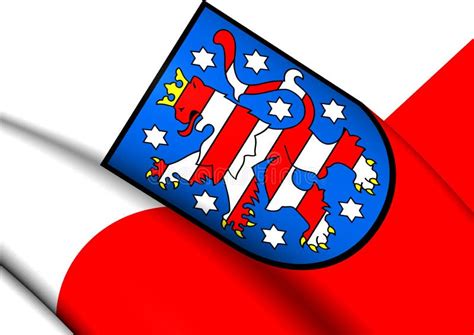 Flag Of Thuringia Germany Stock Illustration Illustration Of