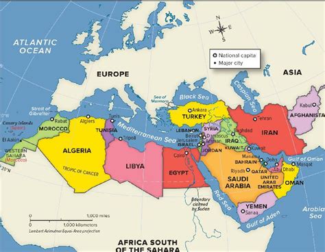 30 North Africa And Southwest Asia Physical Map Maps