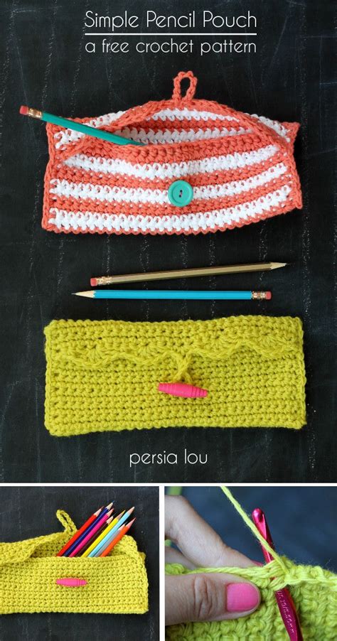 Simple Pencil Pouch Crochet Pattern