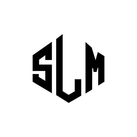 Slm Letter Logo Design With Polygon Shape Slm Polygon And Cube Shape