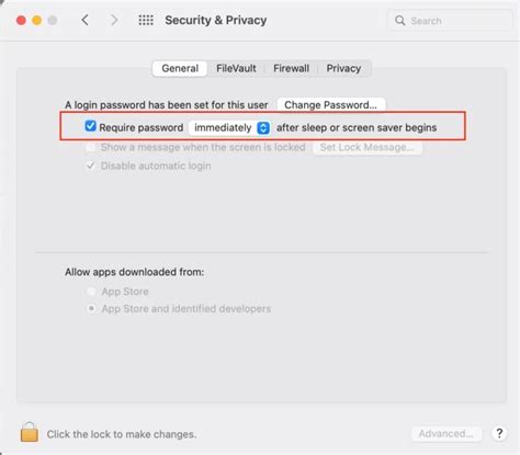 Enable Or Disable Mac Asking For Password After Sleep