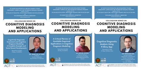 three webinars to comprise colloquium series on cognitive diagnosis