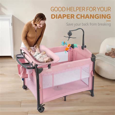 Joymor 5 In 1 Bedside Bassinet