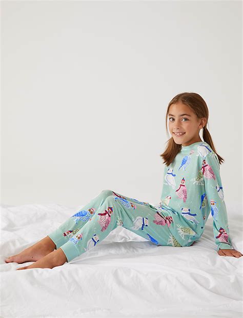 Buy Pure Cotton Owl Pyjamas At Marks And Spencer