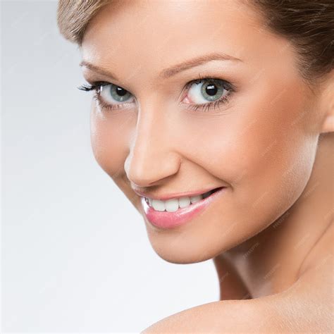 Free Photo Natural Looking Woman Is Happy About Her Beauty