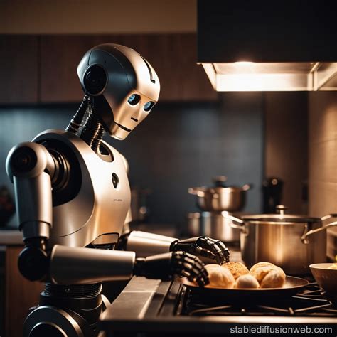 Robot Cooking Assistant Stable Diffusion Online