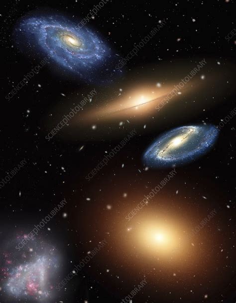 Types Of Galaxies Illustration Stock Image F0341759 Science